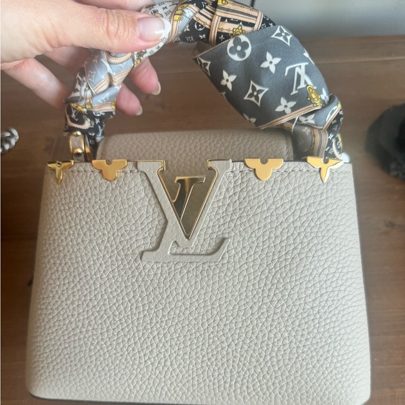 Louis Vuitton | Bags | Taurillon Embellished Flower Crown Capucines ...
